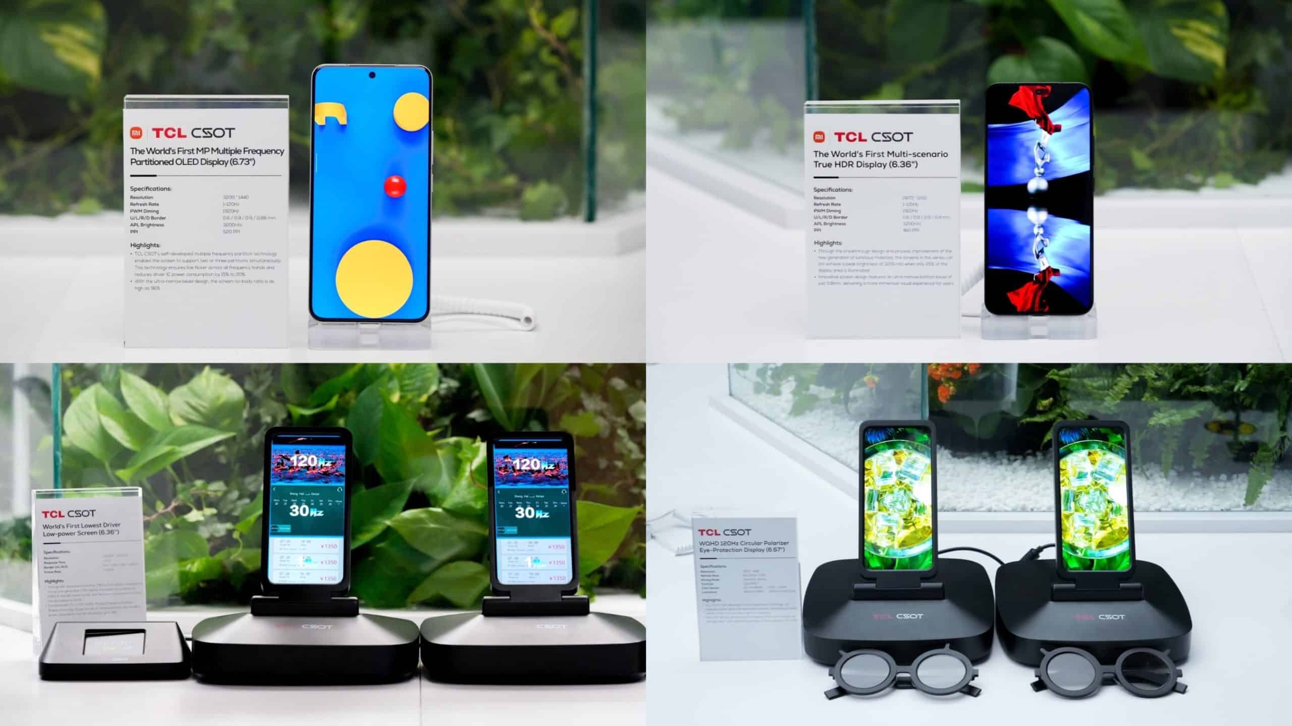 TCL CSOT presenta sus soluciones de pantalla de próxima generación en MWC 2025