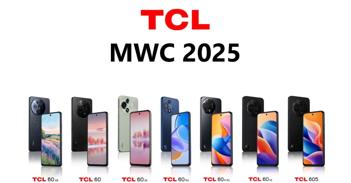 TCL lanza nuevos teléfonos y tabletas de la serie 60 con pantallas NXTPaper en MWC 2025