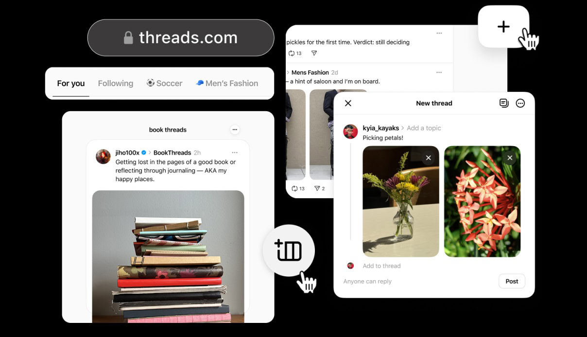 Threads obtiene nuevas funciones para mejorar la experiencia web